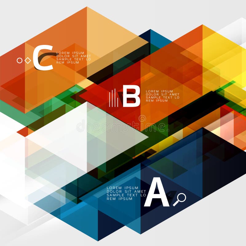 Transparent Overlapping Triangles Stock Vector - Illustration of ...