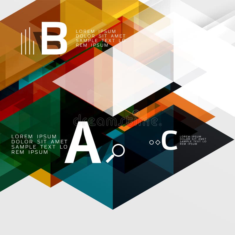 Transparent Overlapping Triangles Stock Vector - Illustration of design ...