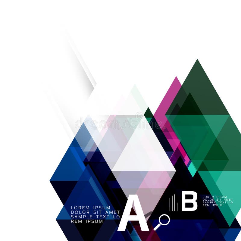 Transparent Overlapping Triangles Stock Vector - Illustration of ...