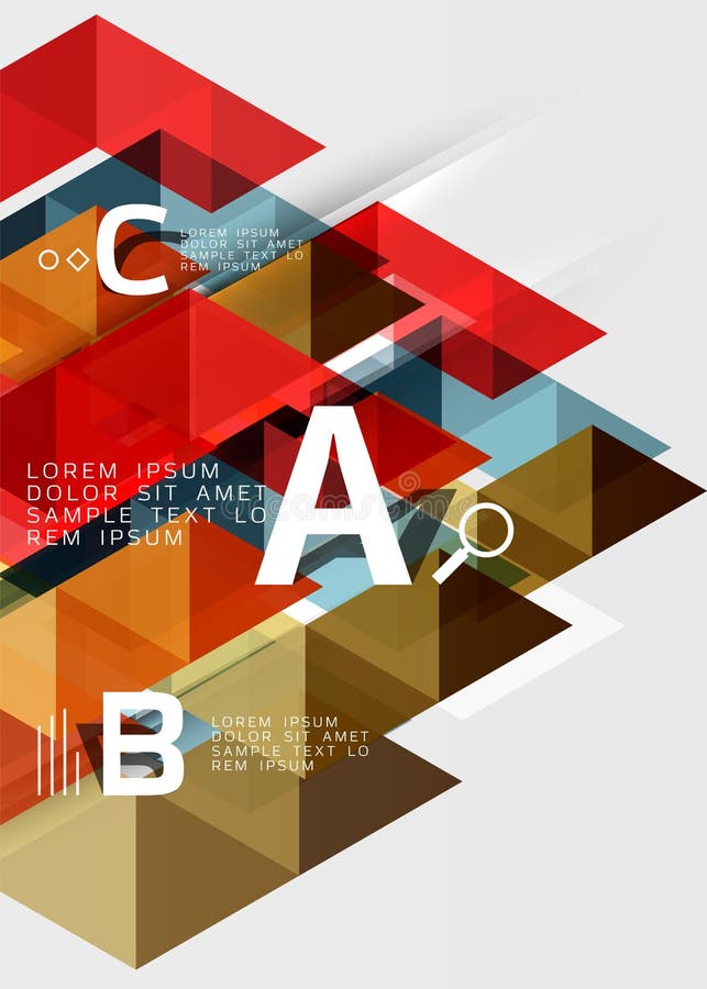 Transparent Overlapping Triangles Stock Vector - Illustration of ...