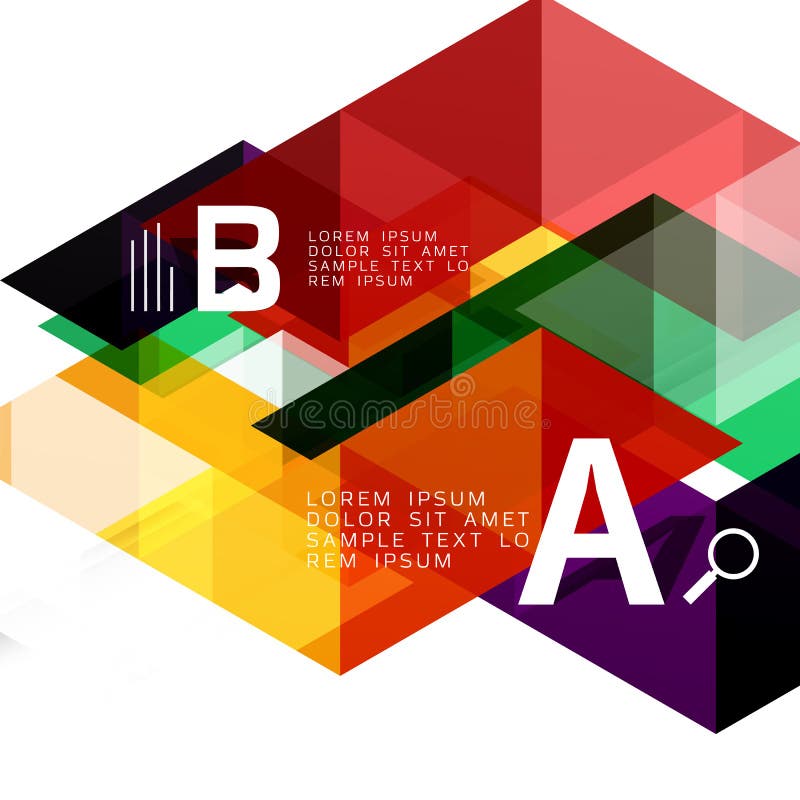 Transparent Overlapping Triangles Stock Vector - Illustration of ...