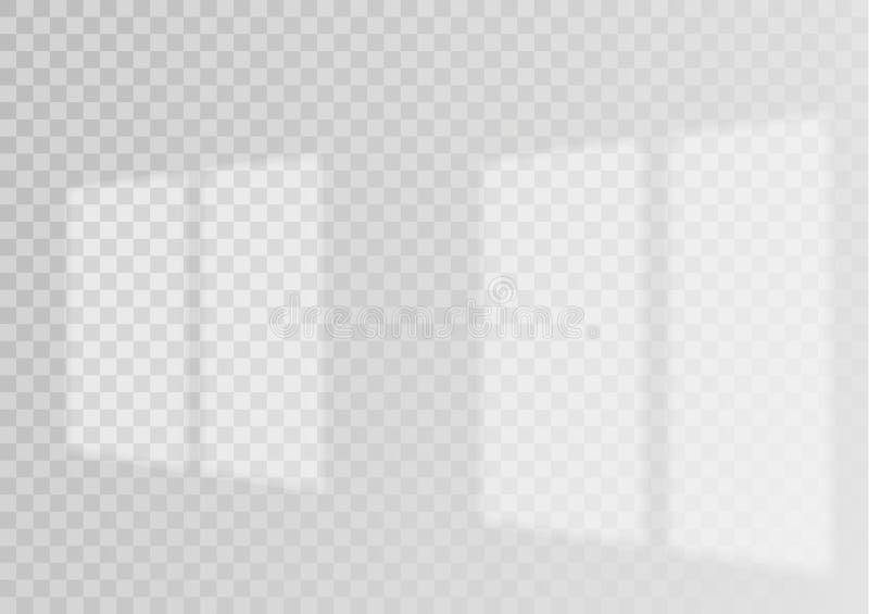 The Transparent Overlay Window and Blinds Shadow. Stock Vector ...