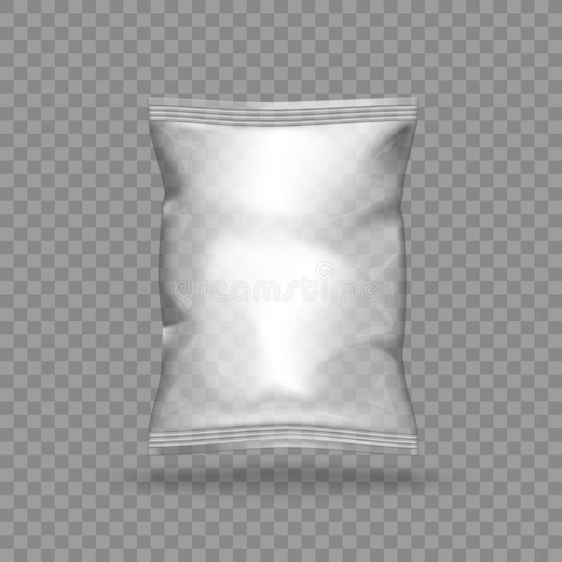 Transparent Pack for Snacks, Chips, or Other Food Stock Vector ...