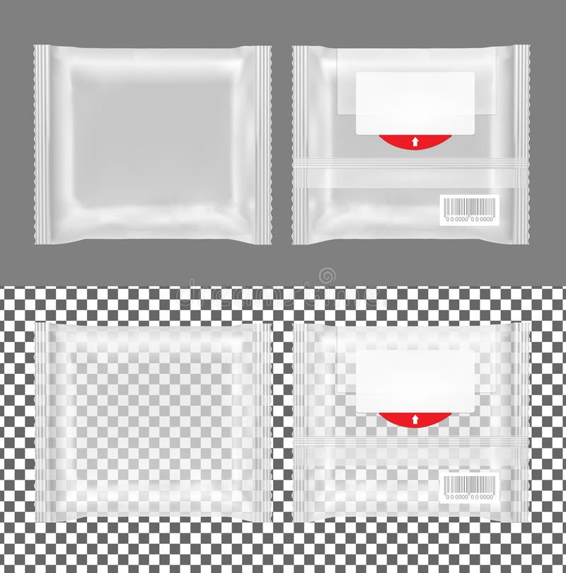 Transparent Package with Flap for Snacks, Food, Chips, Cheese and ...