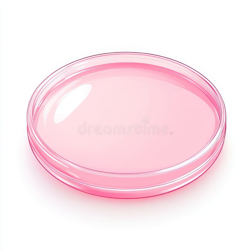 Transparent Petri Dish Filled with Pink Liquid, Perfect for Laboratory ...