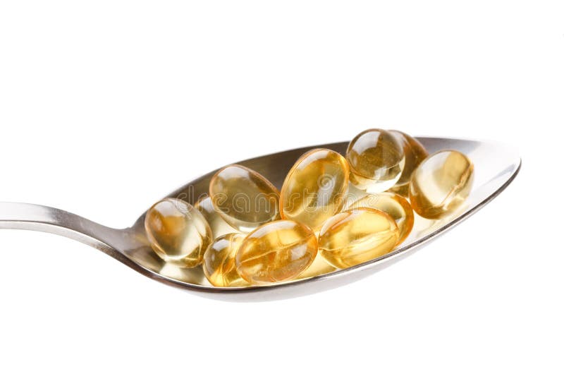 Transparent Pills of Vitamin E Stock Photo - Image of medication ...