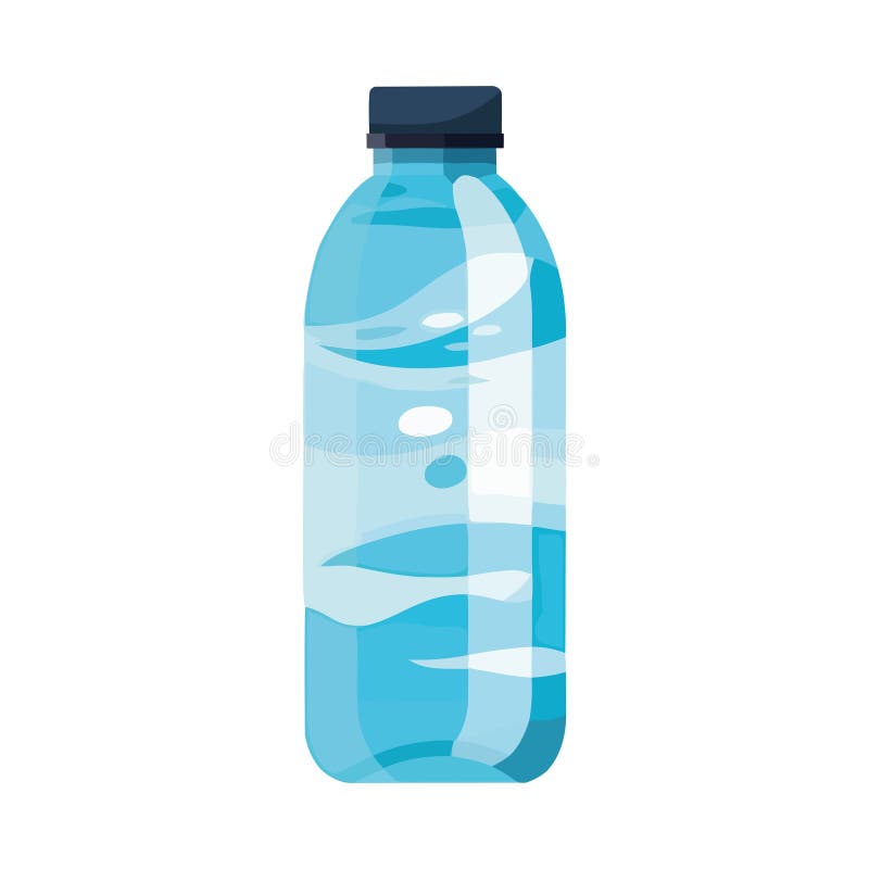 Transparent Plastic Bottle with Purified Water Icon Stock Vector ...