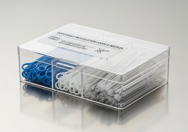 A Transparent Plastic Box Containing Disposable Stock Illustration ...