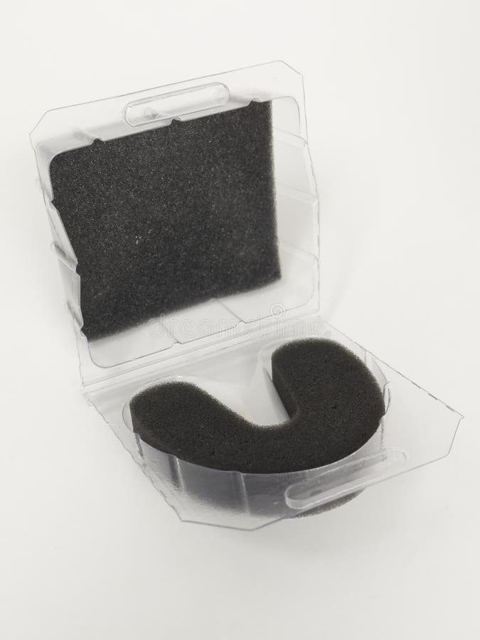 Transparent Plastic Case with Black Foam Insert for Teeth Stock Image ...