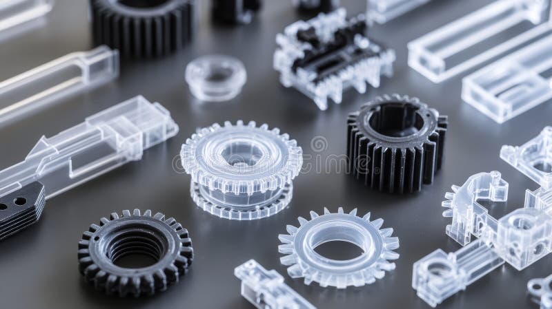Transparent Plastic Components Precision Injection Molded Gears ...