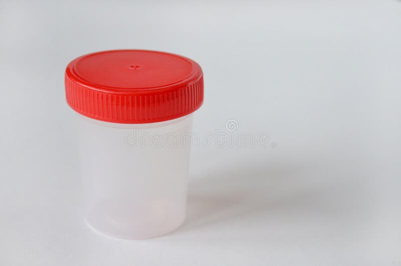 Transparent Plastic Container for Urine Stock Photo - Image of ...