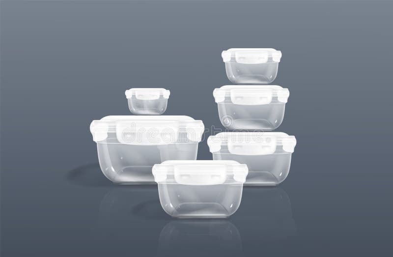White Plastic Storage Boxes Stock Illustrations – 361 White Plastic ...