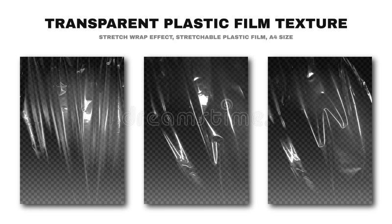 Transparent Plastic Film Texture, Stretchable Polyethylene Film, A4 ...