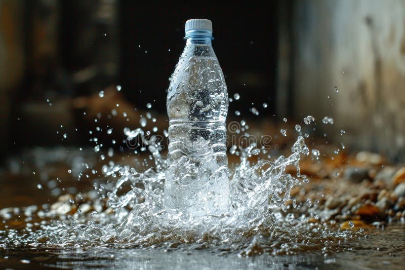 Transparent Plastic Mineral Water Bottle for Your Advertisement with ...