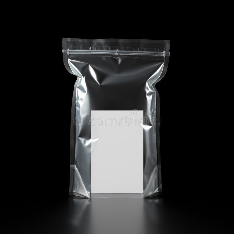 Transparent Plastic Packaging Bag, Stock Illustration - Illustration of ...