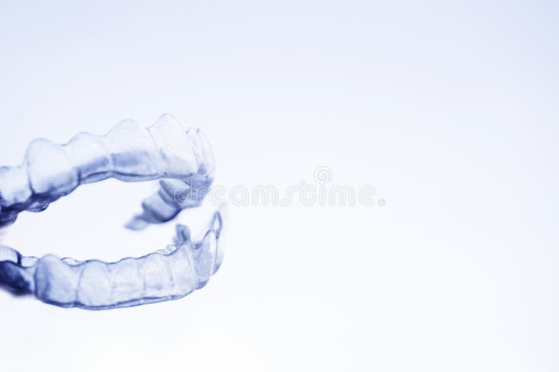 Transparent Plastic Splint for Dental Alignment Stock Image - Image of ...