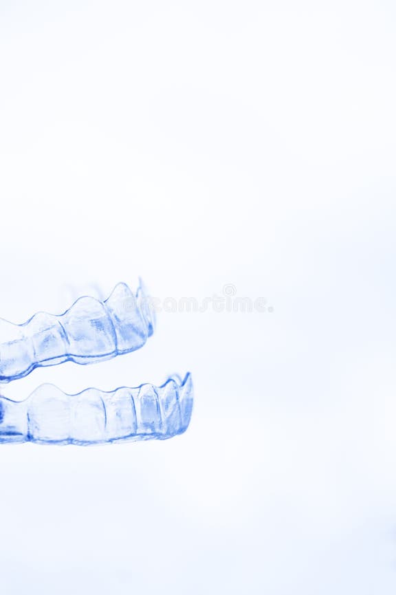 Transparent Plastic Splint for Dental Alignment Stock Image - Image of ...
