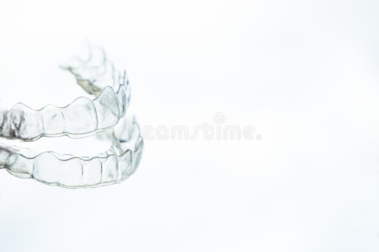 Transparent Plastic Splint for Dental Alignment Stock Image - Image of ...