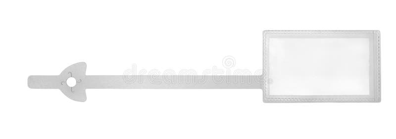 Transparent plastic tag stock photo. Image of neat, blank - 36421536