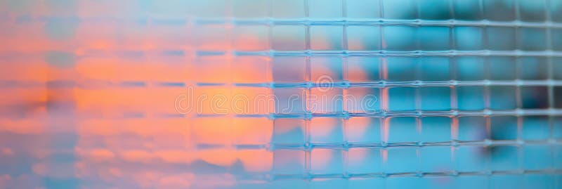 Transparent Plastic Texture with Distorted Grid Patterns Against a ...
