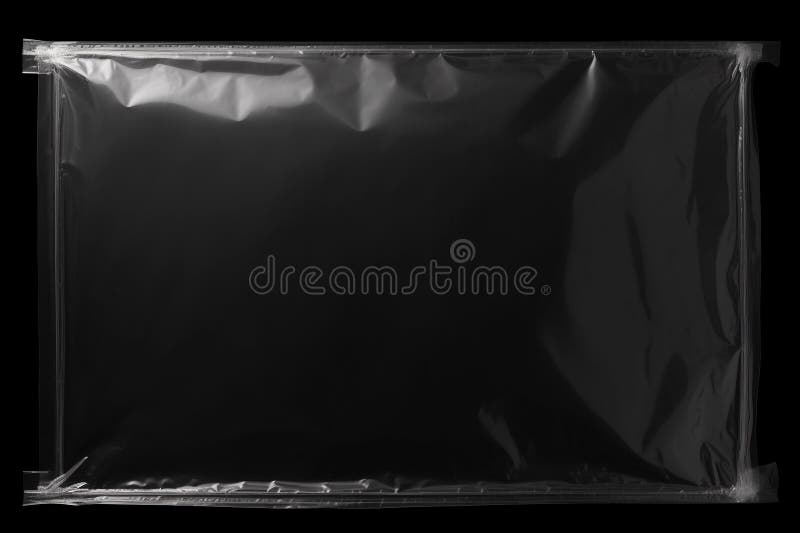 A Horizontal, Stretched Polyethylene Cover, Resembling Transparent ...