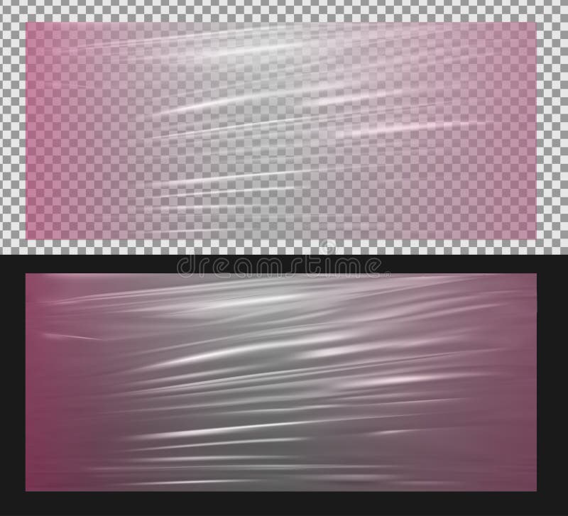 Transparent Plastic Wrapper Stock Vector - Illustration of clean ...