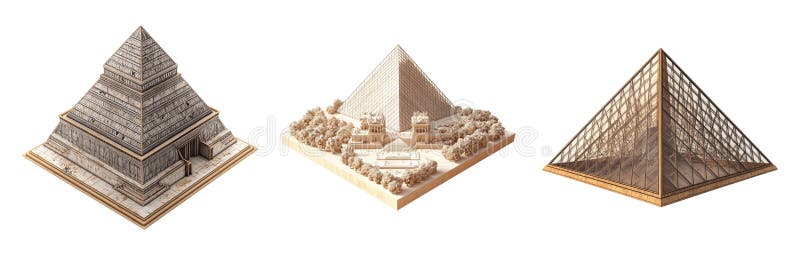 Transparent or PNG Image of Ancient Pyramid Pack Stock Illustration ...