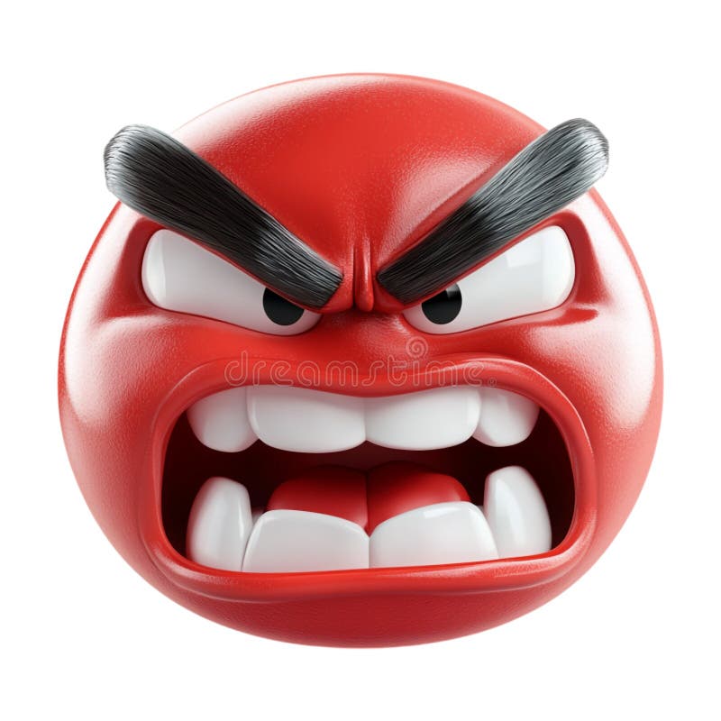 Transparent or PNG Image of an Angry Emoji Stock Illustration ...
