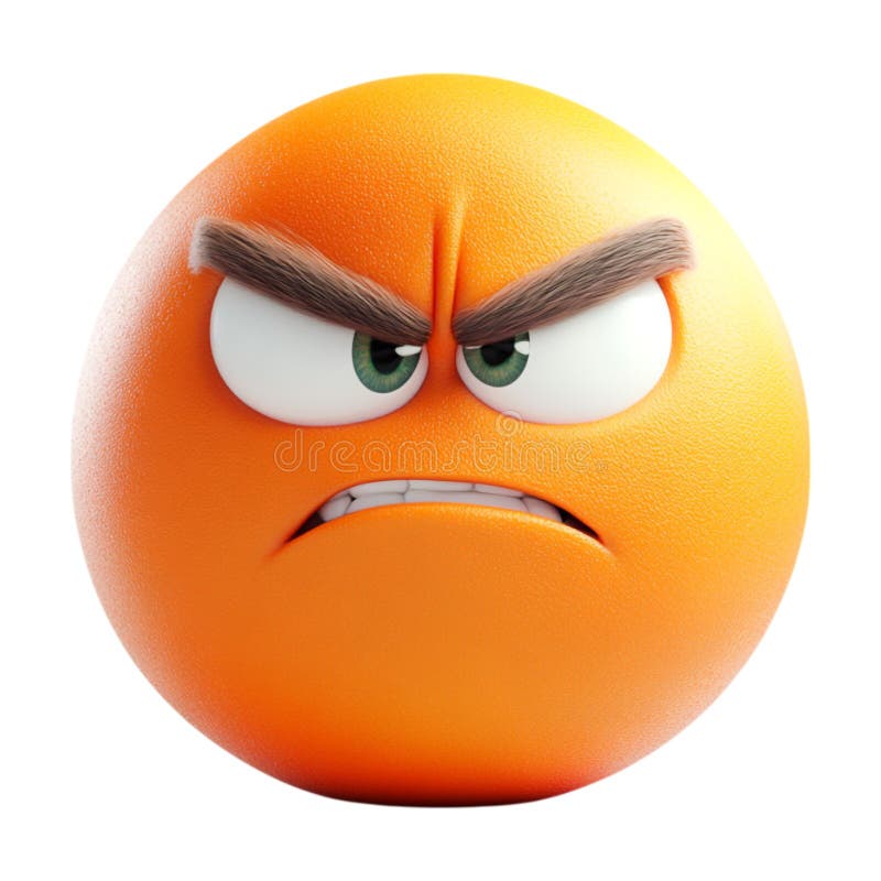 Angry Emoji Emoticon Man stock vector. Illustration of avatar - 64528555