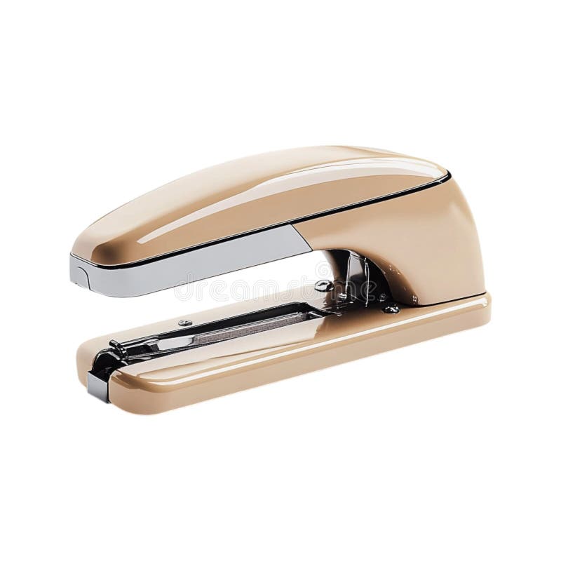 Transparent or PNG Image of Beige and Chrome Stapler Stock Illustration ...