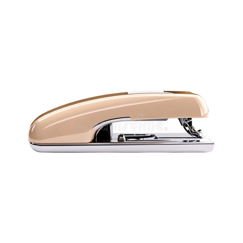 Transparent or PNG Image of Beige and Chrome Stapler Stock Illustration ...