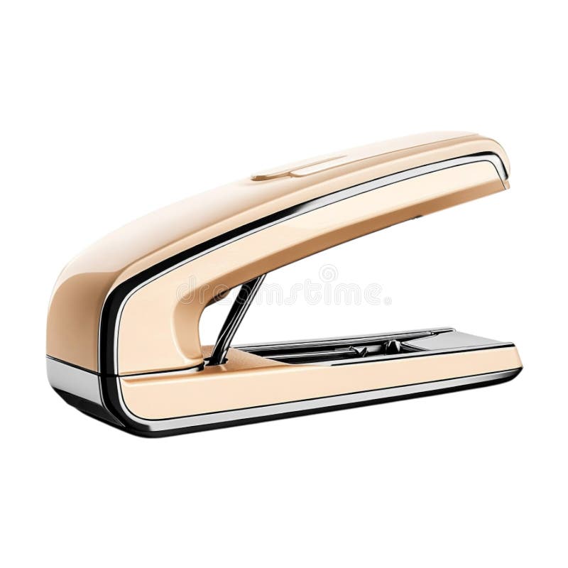 Transparent or PNG Image of Beige and Chrome Stapler Stock Illustration ...