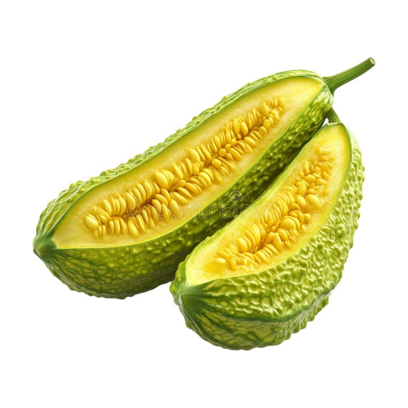 Transparent or PNG Image of Bitter Melon Slices Stock Illustration ...