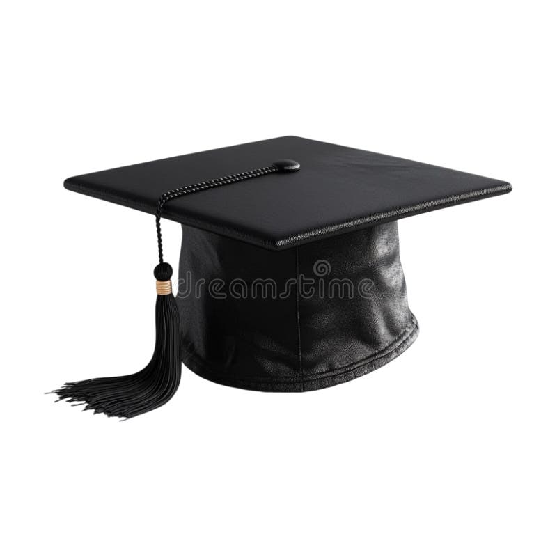 Transparent or PNG Image of Black Graduation Cap Stock Illustration ...