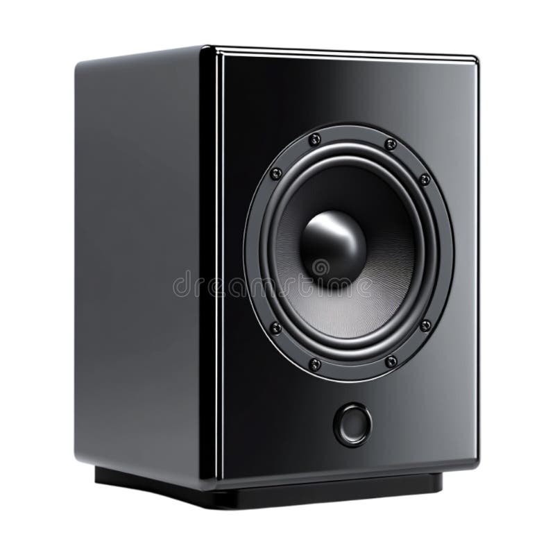 Transparent or PNG Image of a Black Speaker Stock Illustration ...