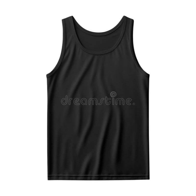 Transparent or PNG Image of Black Tank Top Stock Illustration ...