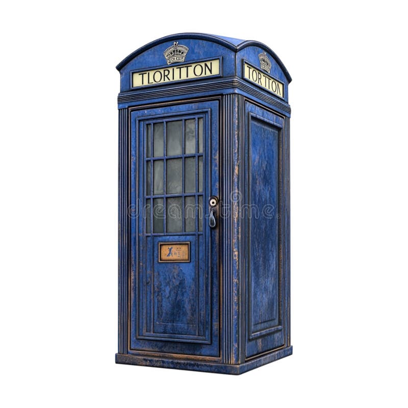 Transparent or PNG Image of a Blue British Telephone Booth Stock ...
