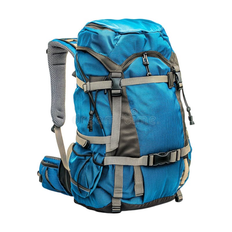 Transparent or PNG Image of Blue Hiking Backpack Stock Illustration ...