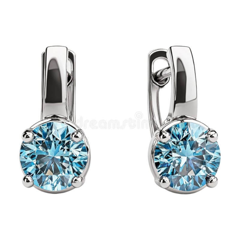 Transparent or PNG Image of Blue Luxury Ear Rings Stock Illustration ...