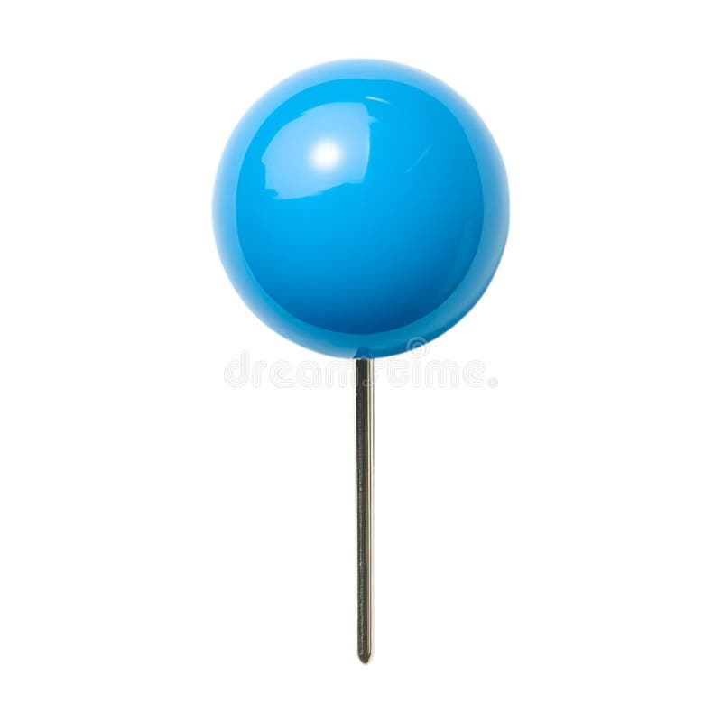 Transparent or PNG Image of Blue Push Pin Stock Illustration ...