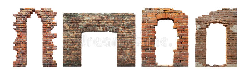 Transparent or PNG Image of Bricks Wall Pack Stock Illustration ...