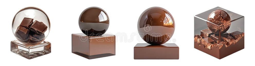 Transparent or PNG Image of Brown Sphere on a Base Pack Stock ...