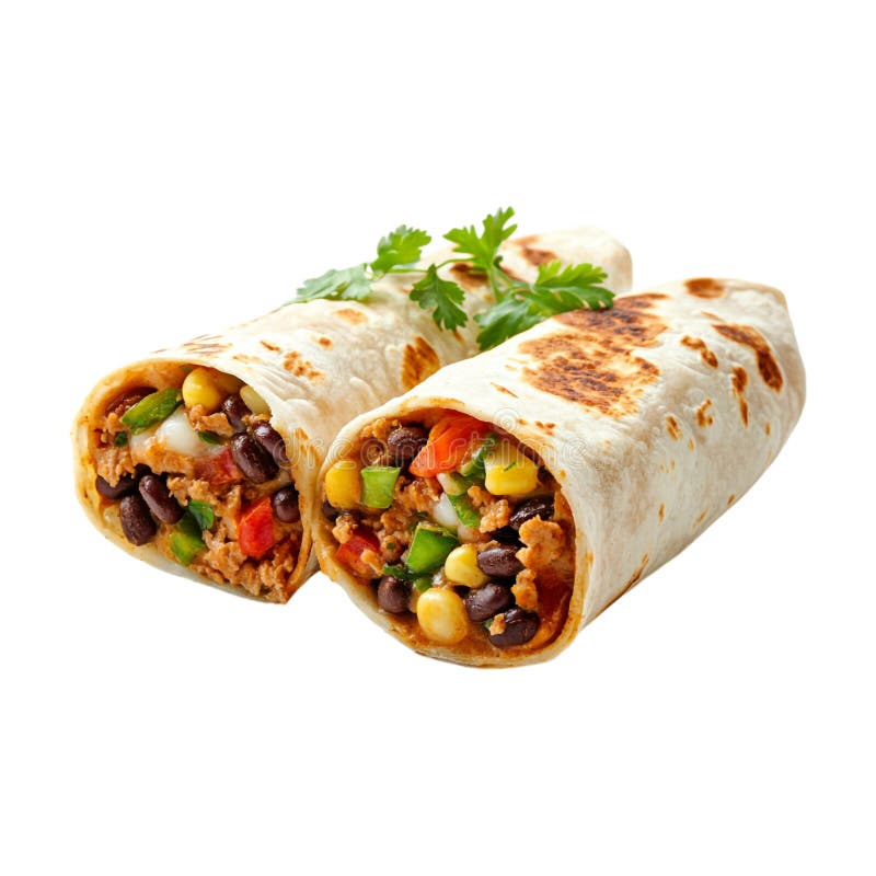 Transparent or PNG Image of Burritos Stock Illustration - Illustration ...