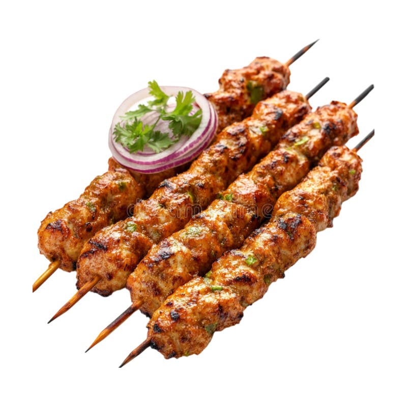 Transparent or PNG Image of Chicken Seekh Kebabs Stock Illustration ...