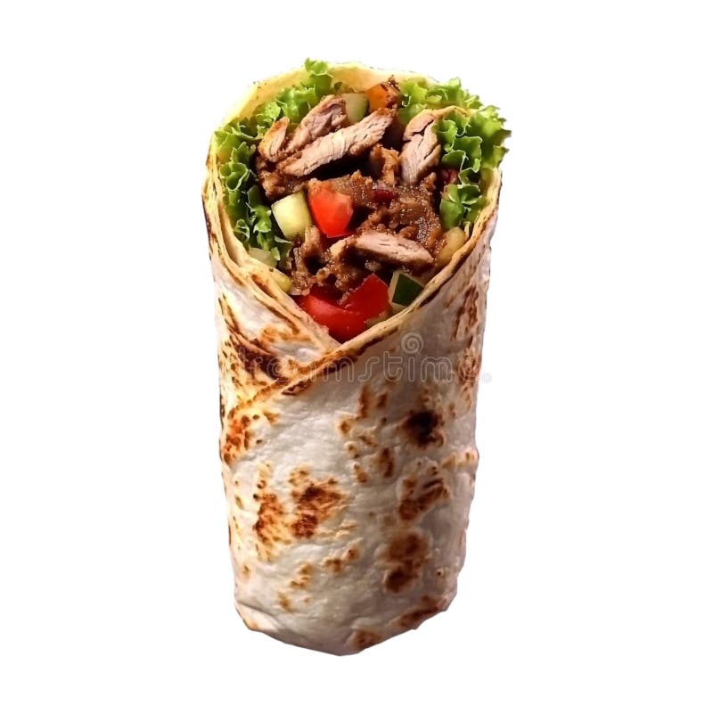 Transparent or PNG Image of Chicken Wrap Stock Illustration ...