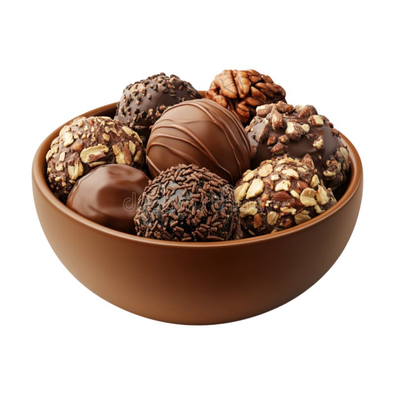 Transparent or PNG Image of Chocolate Covered Truffles Stock ...