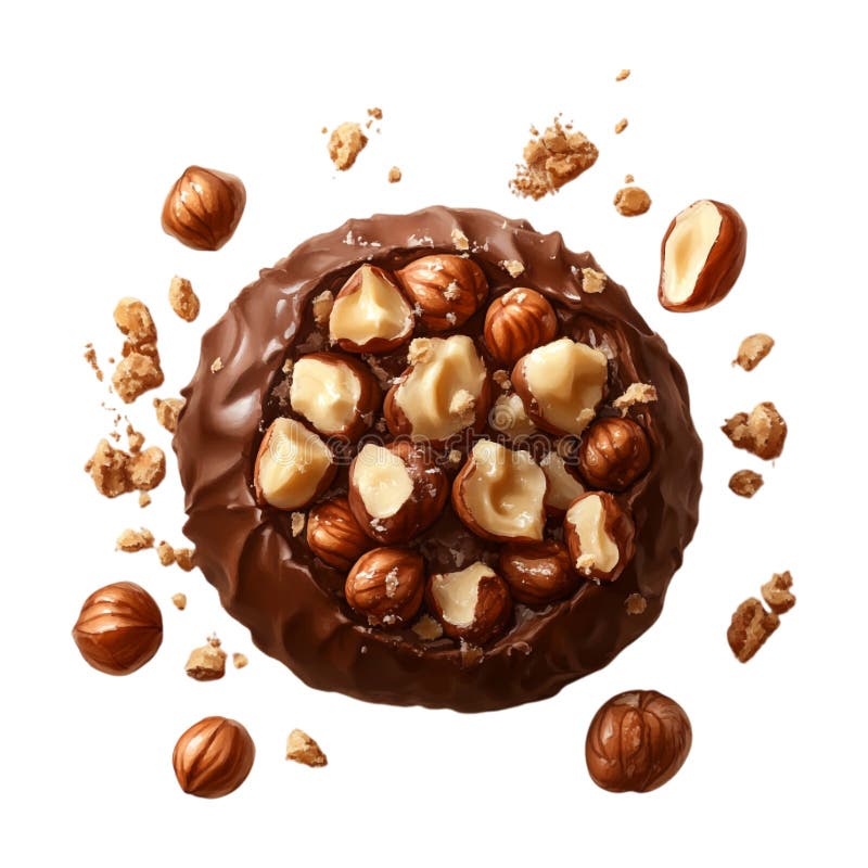 Transparent or PNG Image of Chocolate Truffle with Almond Stock ...