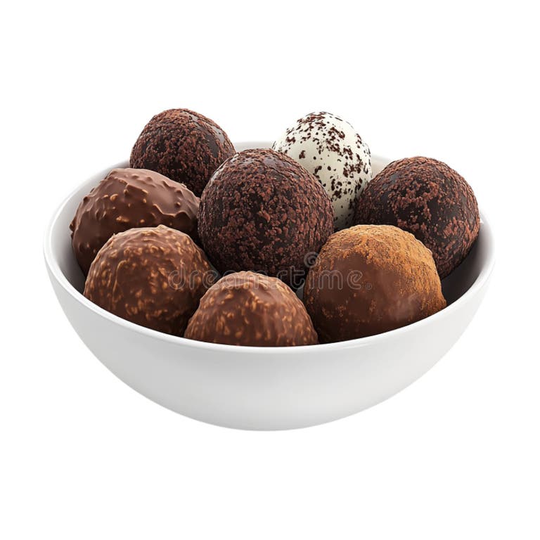 Transparent or PNG Image of Chocolate Truffle Sampler Stock ...