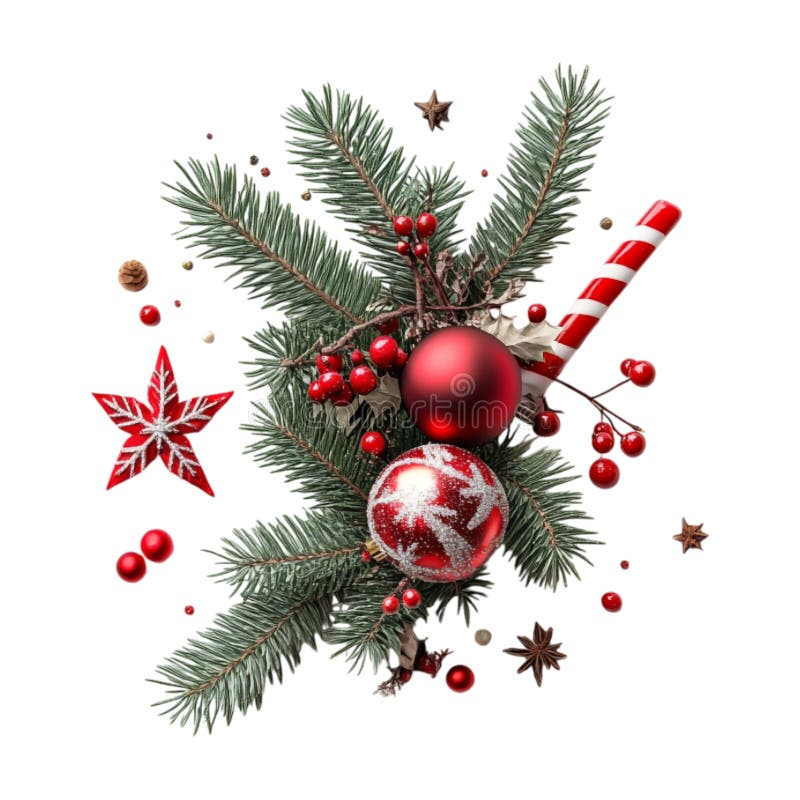 Transparent or PNG Image of Christmas Decorations Stock Illustration ...