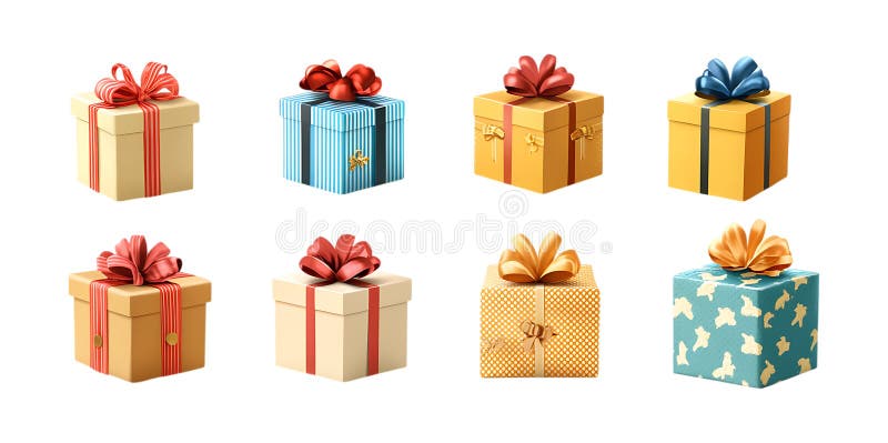 Transparent or PNG Image of Classic Stylish Gift Box Stock Illustration ...